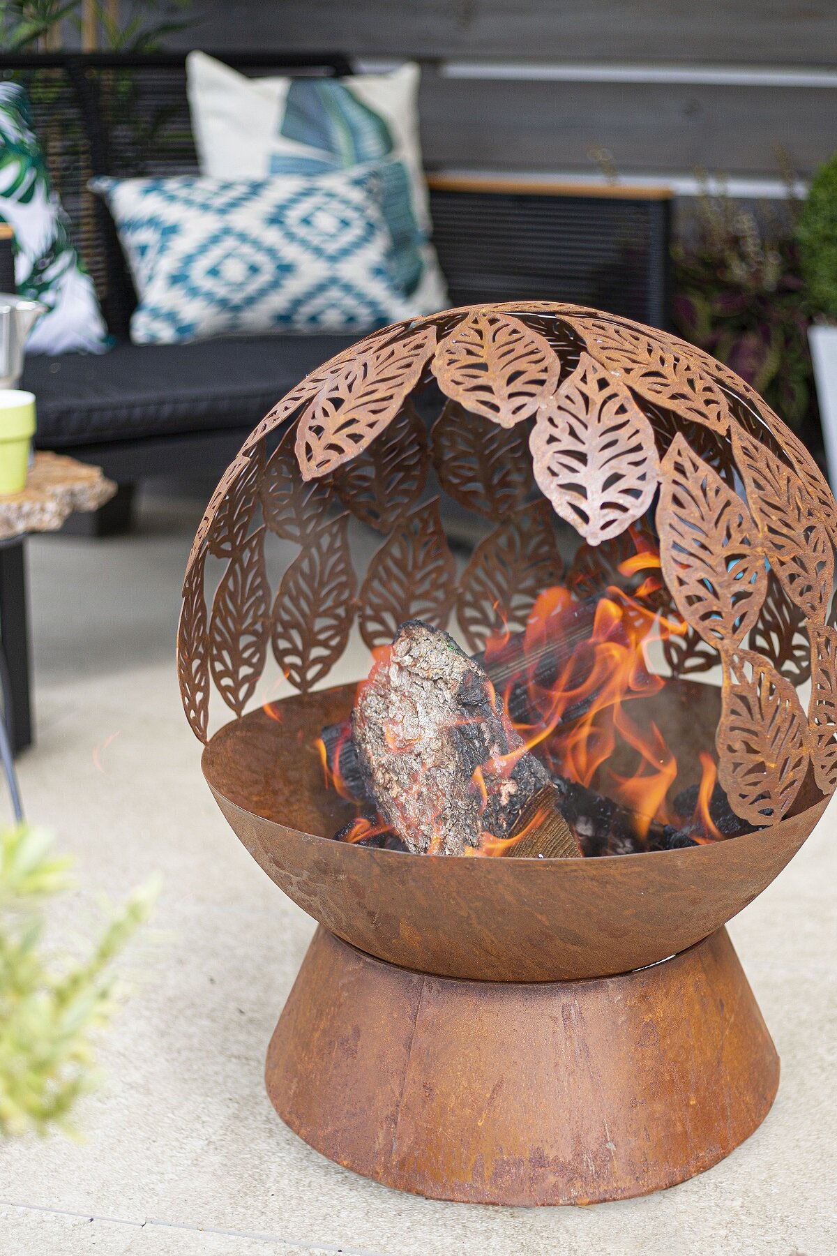 Leaves Fire Globe - Welland Vale Garden Inspirations | Uppingham